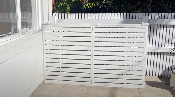 Bindi Outdoor Bin Enclosure Charcoal Stone | Stylish Wheelie Bin ...